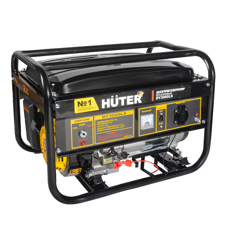 Портативный бензогенератор Huter DY3000LX: заказ, цены в Алматы. Электрогенераторы от ...