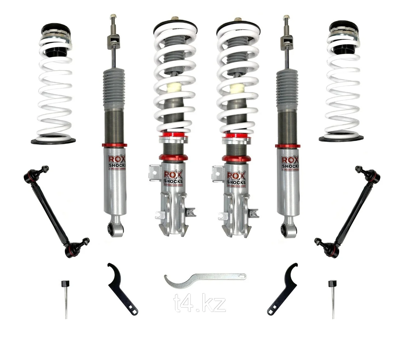 ⚪Jetour T2 комплект усиленных амортизаторов и пружин с регулировкой ...