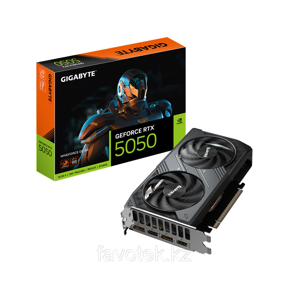 Видеокарта Gigabyte RTX5050 WINDFORCE OC 8G, купить в Казахстане, цена ...