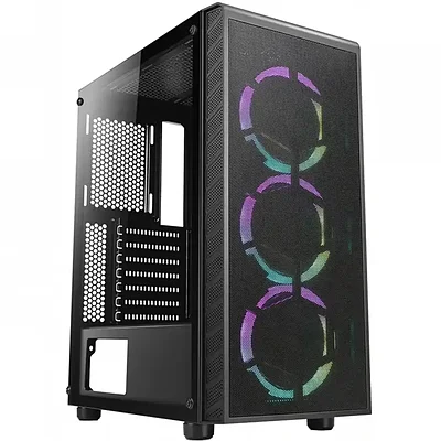 Корпус AZZA CUBE PLUS Black CSAZ-1002 CUBE+ (Игровые, Midi-Tower ...