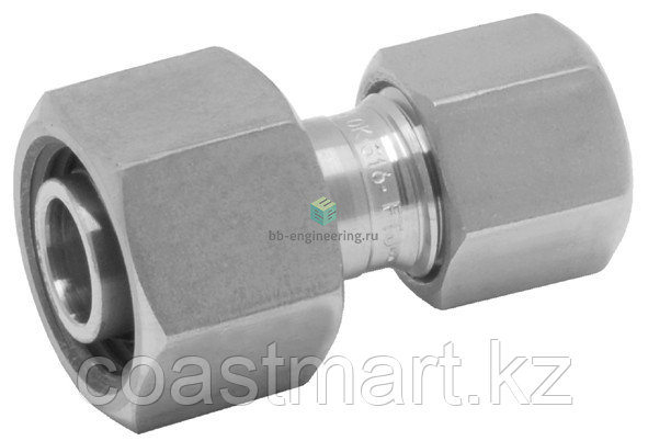 DKOR-25S-08S Hy-Lok - Переходник прямой с гайкой обжимной 8 мм (трубка ...