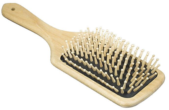 Деревянная массажная расческа с натуральной щетиной купить в интернет ...