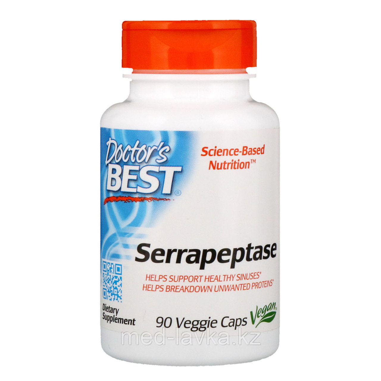 Купить Серрапептаза (Best Serrapeptase), 90 капсул, Doctor's Best. по ...