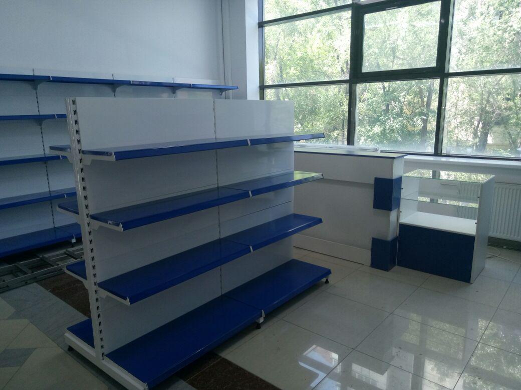 Стеллаж двухсторонний секция 2/300: продажа, цена в Алматы. стеллажи ...