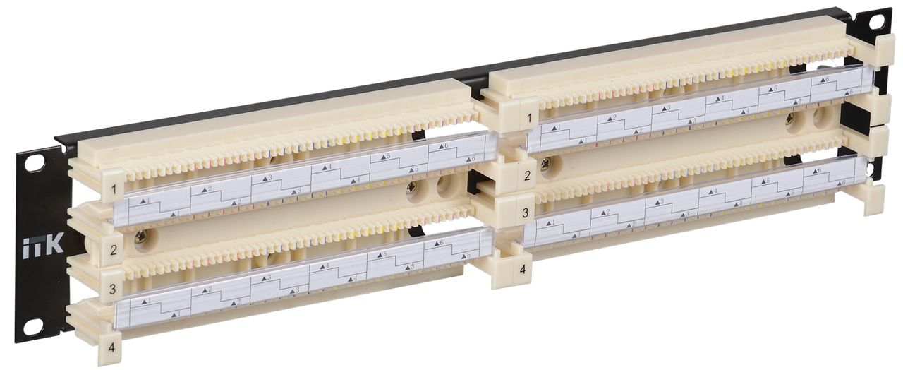 ITK 19" кросс-панель 200-парная, 2U, 110 т.(модули в комплекте ...