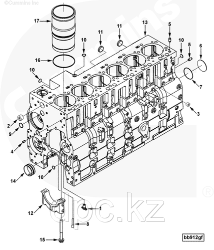 Втулка распредвала Cummins 6CT ISLe 3945329 3943199 3901685 5283368