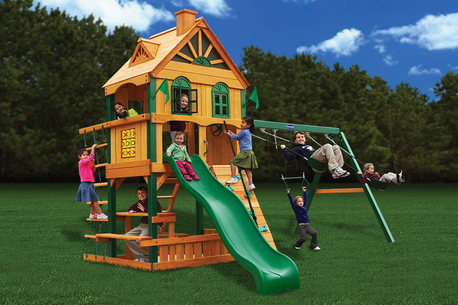 Игровой комплекс из дерева Солнышко : игровой комплекс, песочница ...