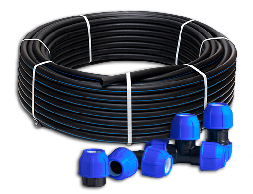 Полиэтиленовые (ПНД) трубы и фитинги в Костанае от компании ""ПОСЕЙДОН"".