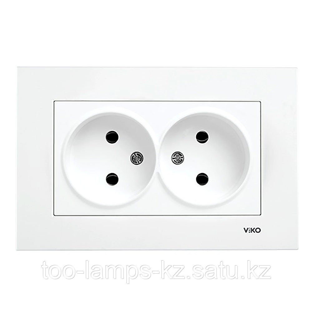 Viko KARRE BEYAZ розетка двойная